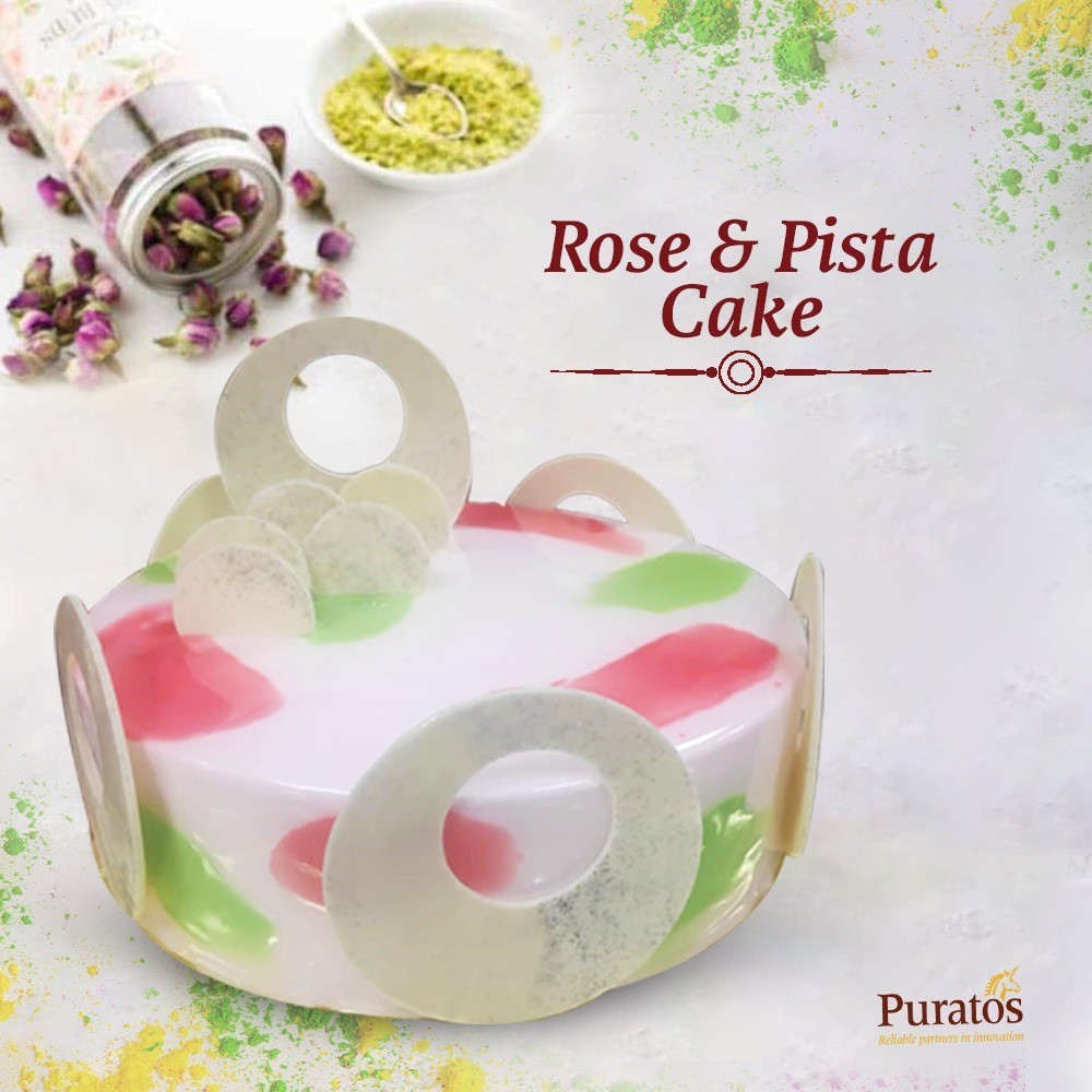 Rose and Pista Cheesecake - Puratos