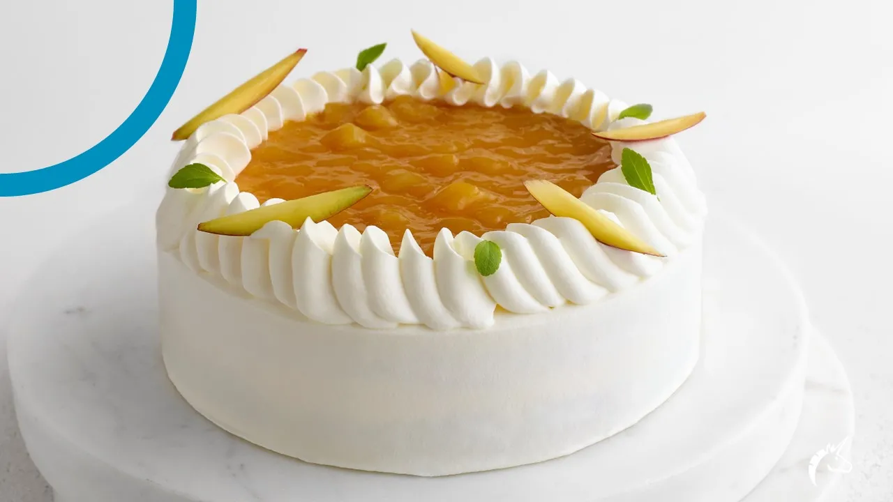 Sustainable Mango Cake - Puratos
